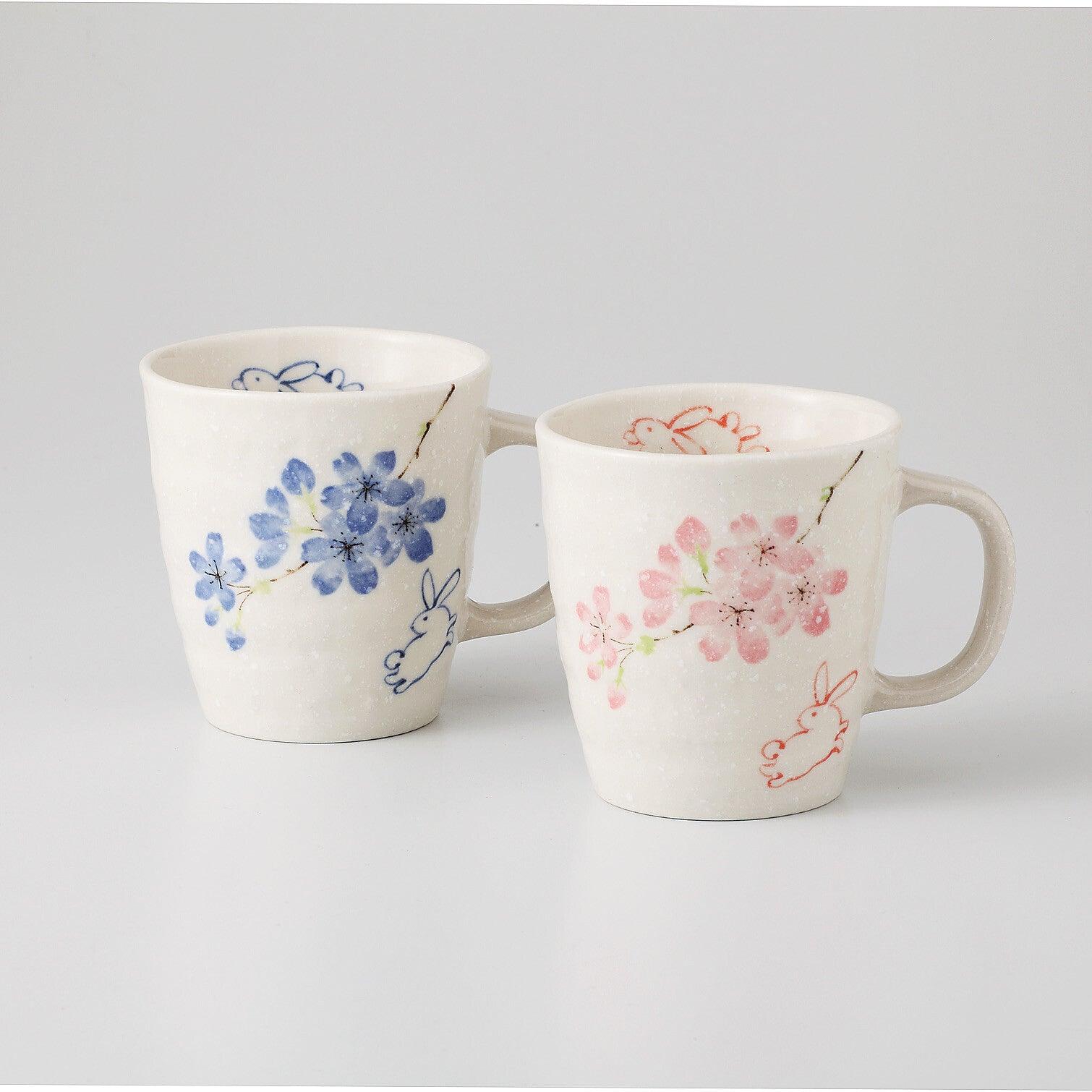 🌸 Rabbit Cherry Blossom Mug – Adorable Spring Mugs for Rabbit Lovers ...