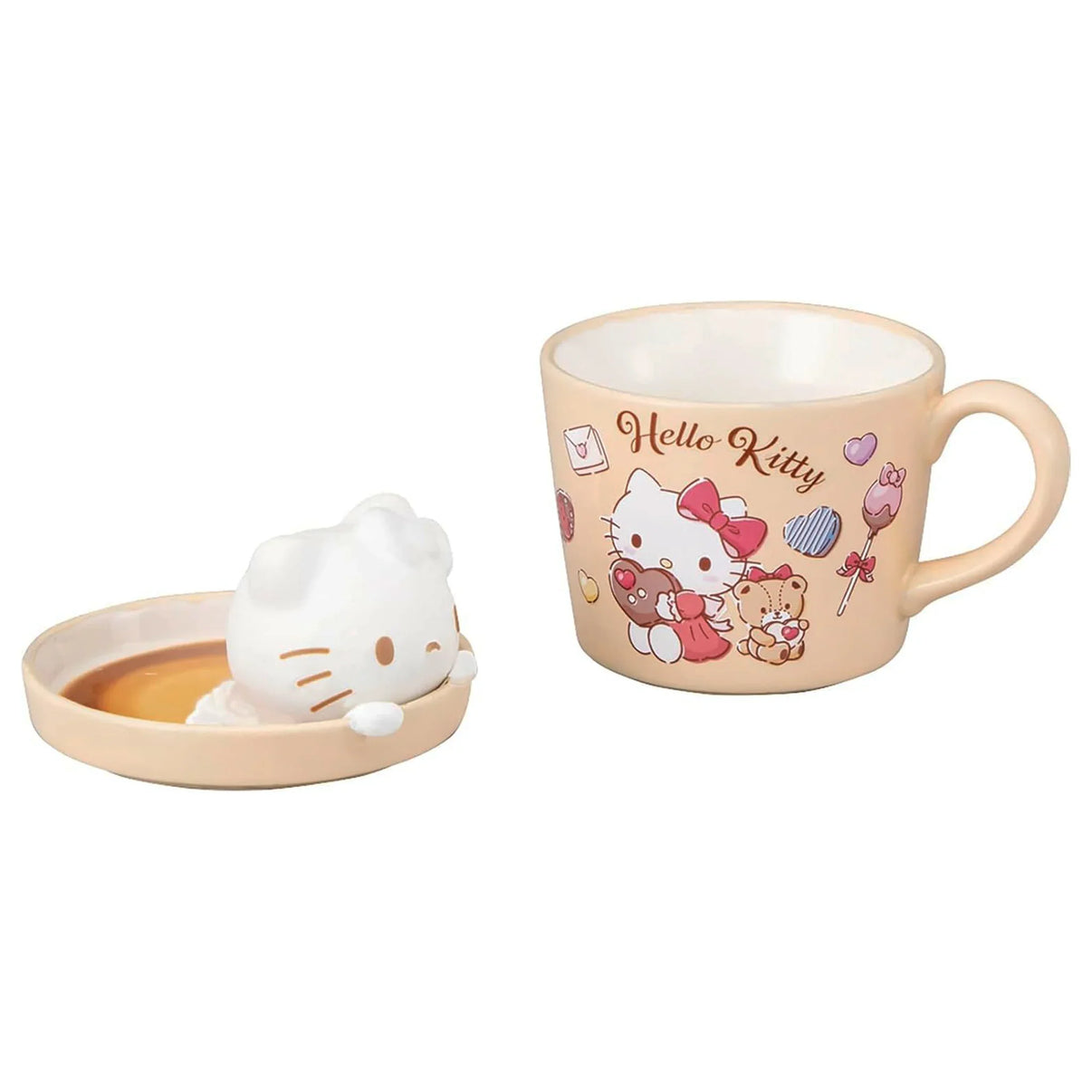 Hello Kitty Latte Mug with 3D Lid – Cute Sanrio Gift for Collectors ...